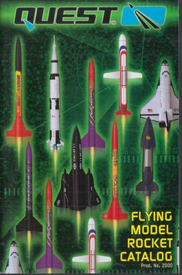 2000 Quest Rockets Catalog Star Trek Space Shuttle Marvel Model Kits &c ...