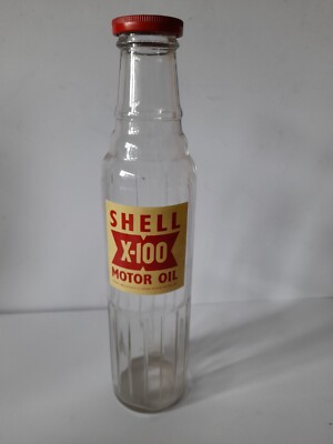 Shell X100 20/20W grade pint oil bottle. Esso. Mobil. Shell. BP. Motor ...