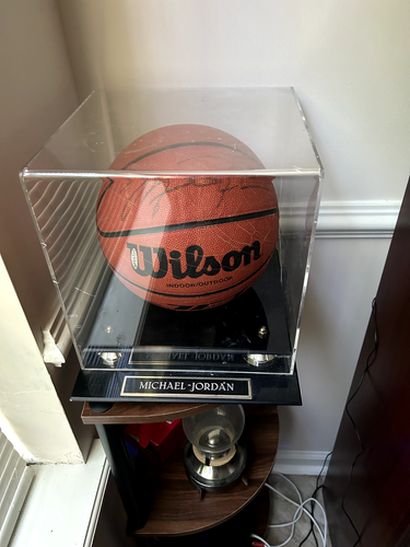 Michael Jordan Signed Auto Basketball Official NBA Game Ball Spalding ...