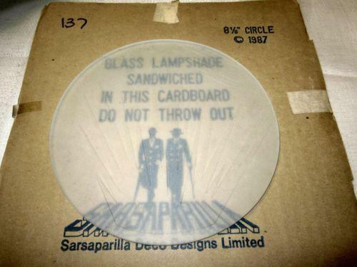 Frankart Replacement 8-1/8" frosted Sunburst glass disc shade for Art ...