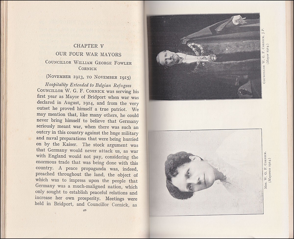 Rowson BRIDPORT AND THE GREAT WAR 1914-18, Its Record of Work at Home ...