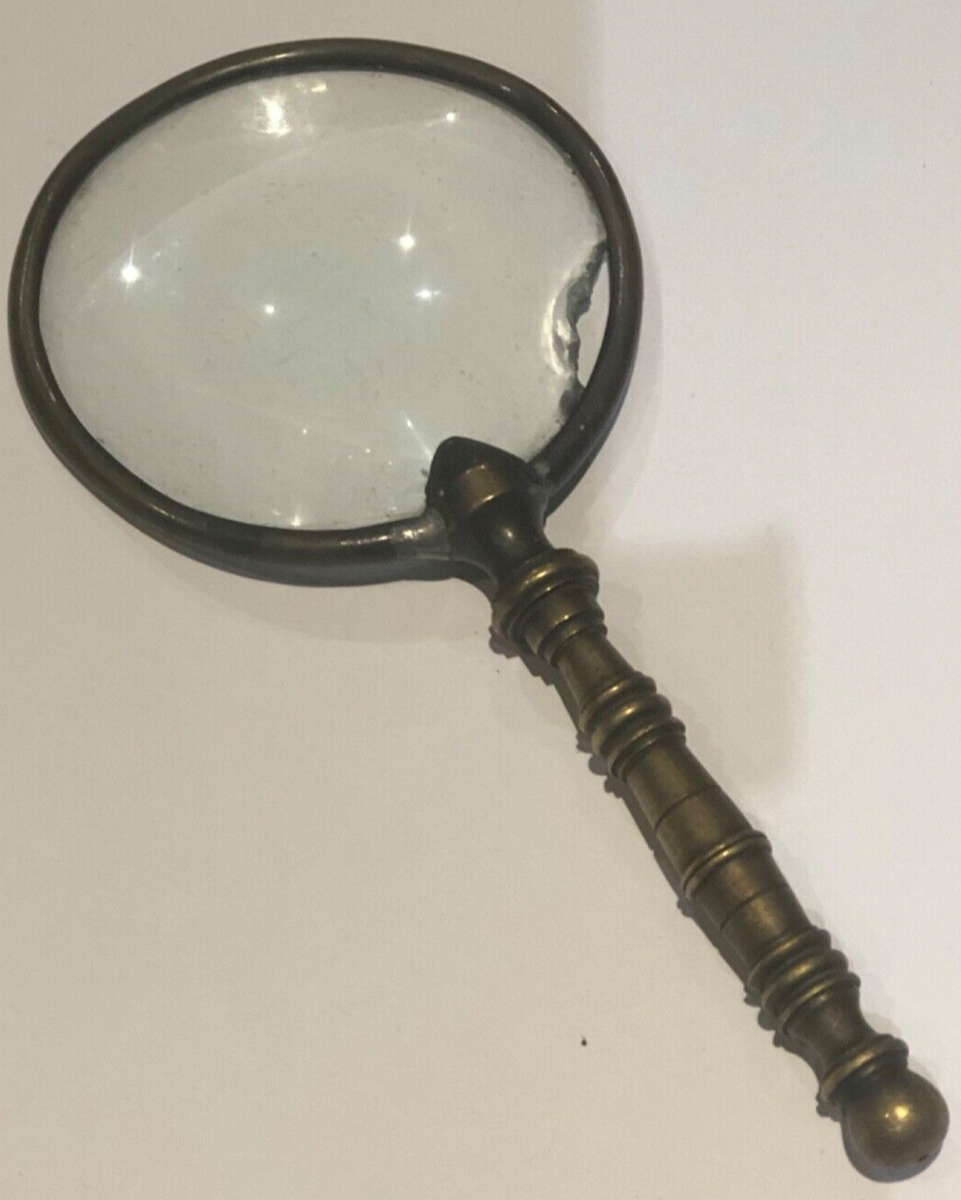 Loupe Gravure Verre Dessin La Main Rtro Agrandir Lupe Antique