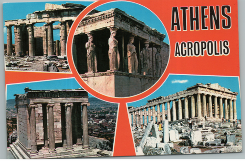 Vintage Postcard Acropolis Athens Greece | eBay
