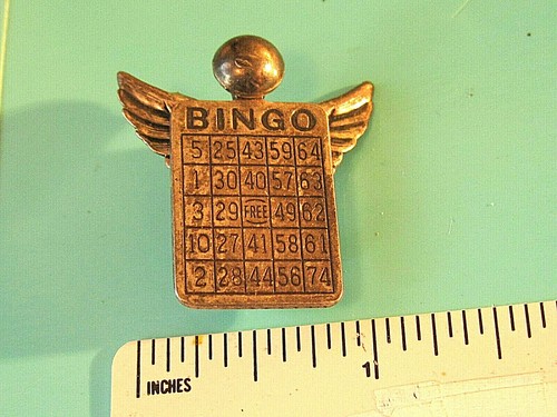 BINGO with wings - hat pin , lapel pin, brooch , hatpin GIFT BOXED | eBay