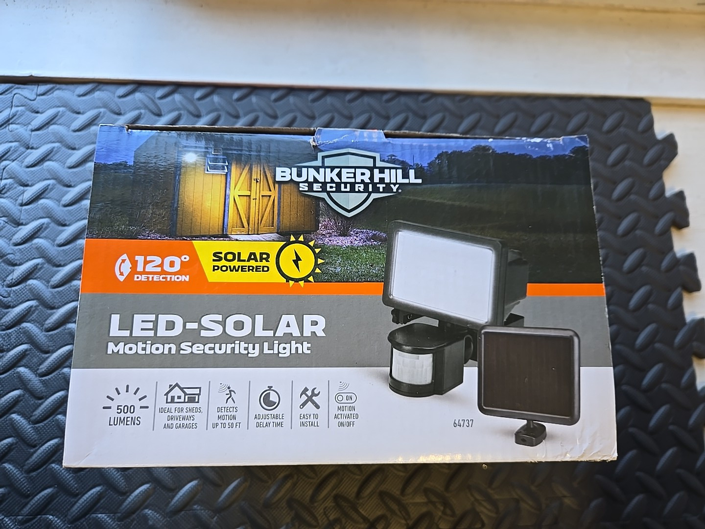 Bunker Hill Security Led Solar Powered Motion Security Light 500 Lumens ...