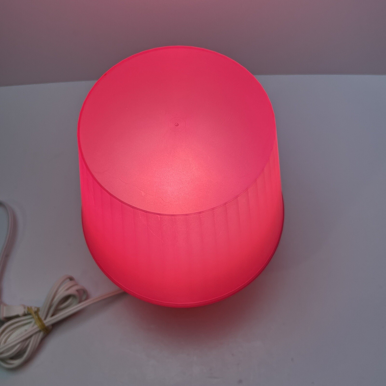 Ikea LAMPAN Hot Pink Fuschia Plastic Table Lamp 11” Elebäck/Öjerstam ...