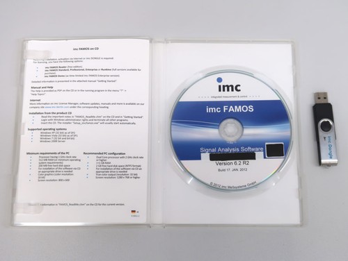 imc FAMOS/SPECTRAL-KIT WINDOWS Waveform Analysis Software Used Working ...