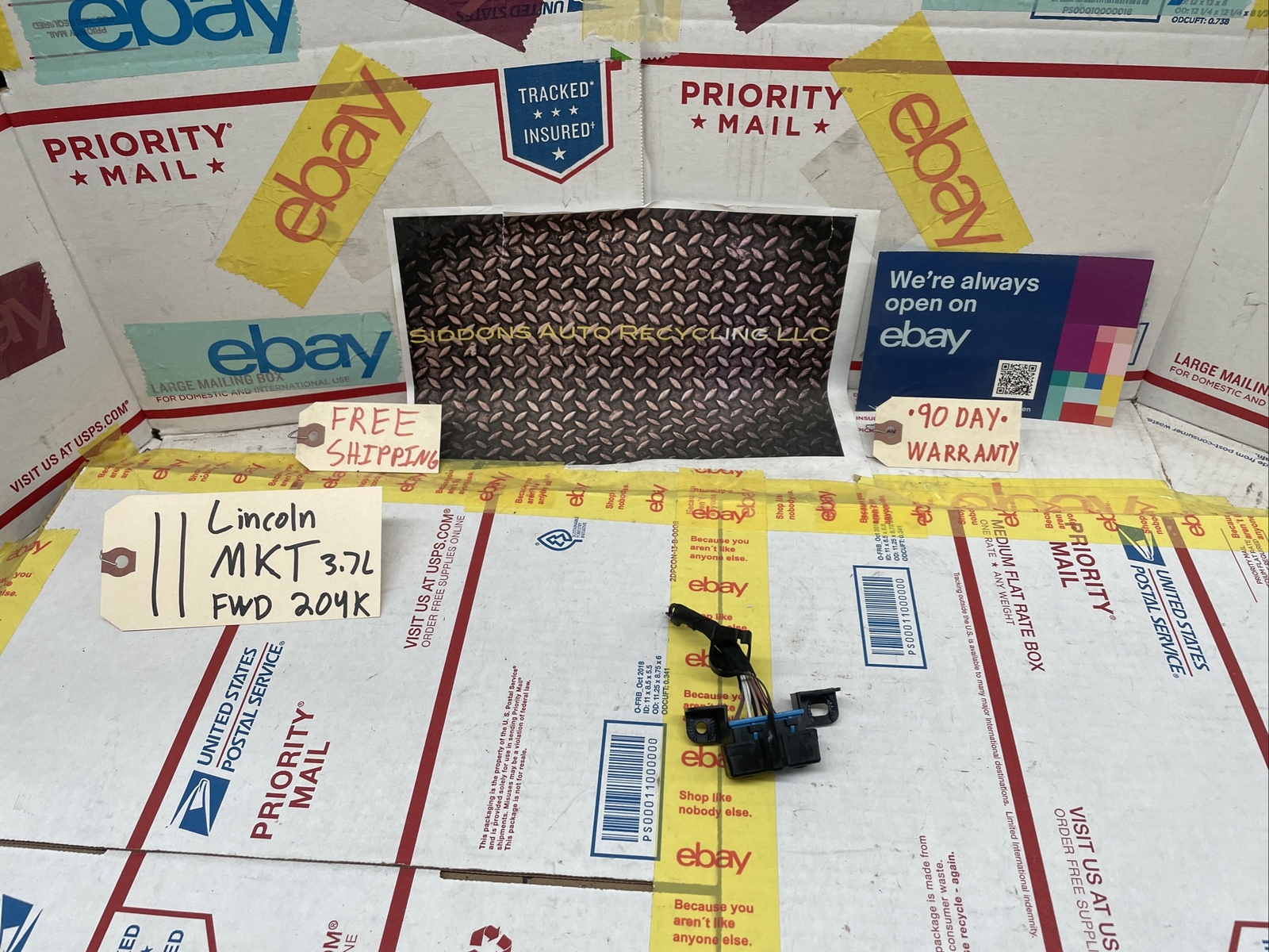 2011 LINCOLN MKT 3.7L OBD2 DIAGNOSTIC PORT PLUG OBDII WIRE HARNESS PLUG ...