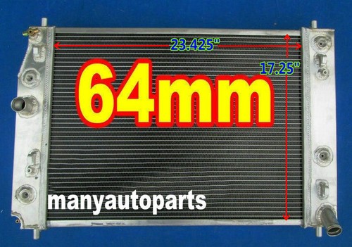 Full Aluminum Radiator for Chevrolet Corvette C6 double Oil Cooler 64mm ...