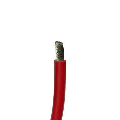 4 AWG Tinned Battery Cable, Tinned Copper Lead Wire w/ Red PVC, 12 ...