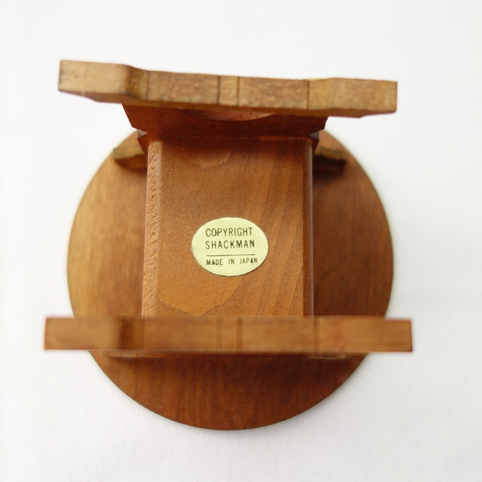 Vintage Shackman Miniature Dollhouse Wood Colonial Round Tilt Top Table ...