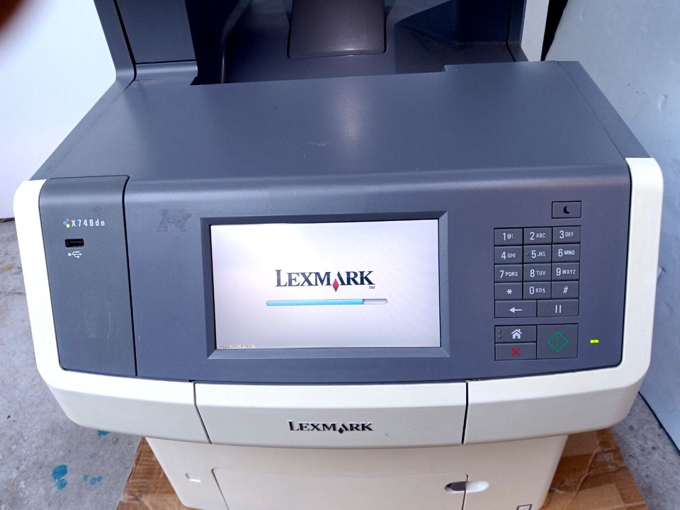 Lexmark X748de 34T5012 Duplex Color Laser MFP /Copier /Scanner /Printer ...