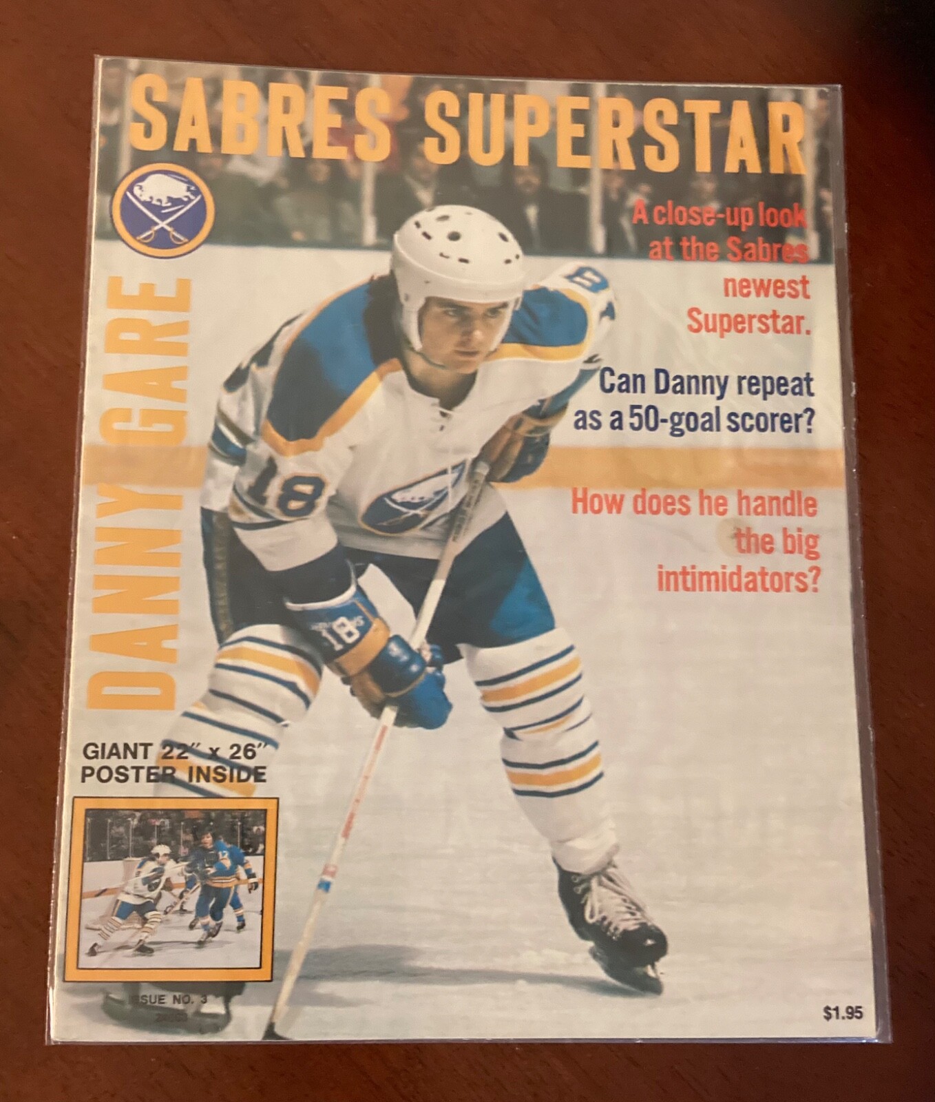 Vintage Buffalo Sabres Superstar 22" x26" Posters *Lot of 4 w/ Gilbert ...