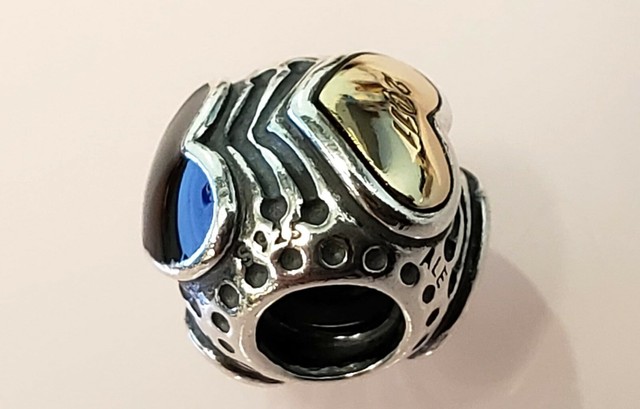 PANDORA | 14k Gold Silver Black Friday Charm 790591EN16 RARE Retired ...