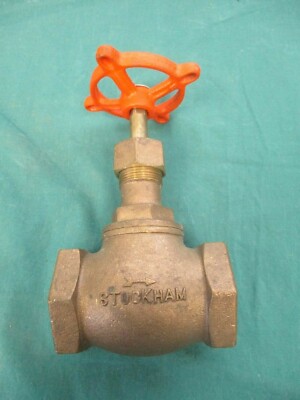 STOCKHAM GLOBE VALVE, FIG B-13, 1-1/2", BRONZE, CLASS 125, 125SWP ...