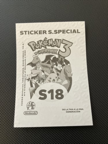 Rayquaza 384 Cracked Ice Foil 2024 Blue Pokedex Sticker Vol3 Flash ...