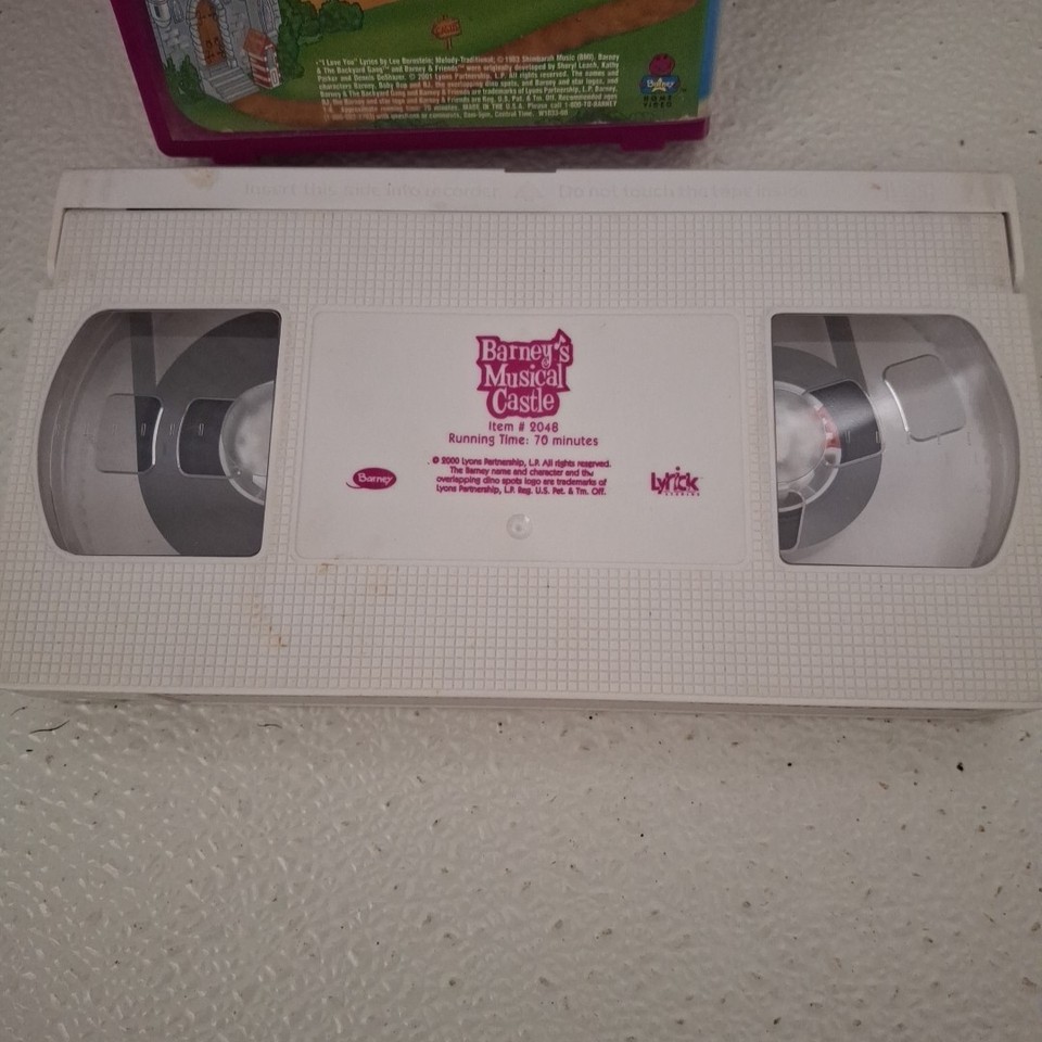 Barney's Musical Castle Live VHS 2001 Video Cassette Tape Sing Along ...