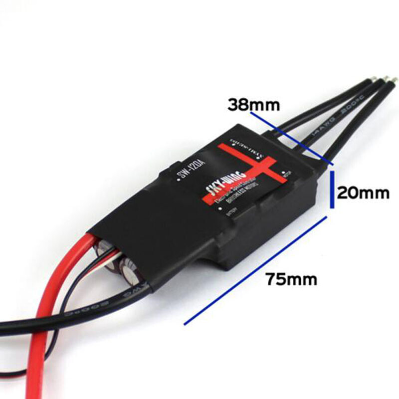 Skywing 120A ESC speed controller with 5A/5V BEC for fixed-wing RC ...