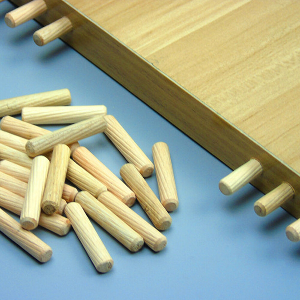Wooden Dowels 6mm 8mm 10mm 12mm | Hardwood Chamfered Fluted Pin Wood ...