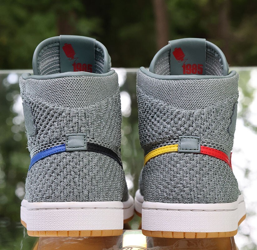 Nike Air Jordan 1 Retro High Flyknit Size 5.5Y Clay Green Custom 919702 ...