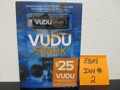 2014 VUDU Spark Digital Media Streaming Stick 100,000 Titles TV ...