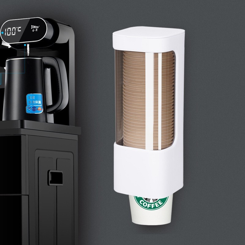 Wall-Mounted 3-5 oz cup dispenser, Bathroom Cup holder for Home Office ...