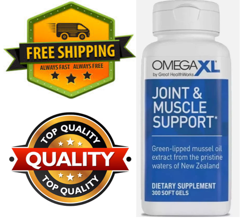 Omega XL 300 Ct Green Lipped Mussel Omega-3 Joint Relief Supplement ...