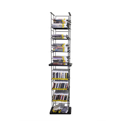 CD Tower Media Rack DVD Organizer Video Game Blu Ray Storage Holds 176 ...
