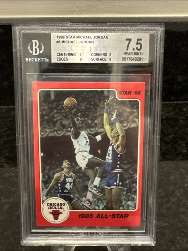 1986 Star MICHAEL JORDAN All Star #5 BGS 7.5 (3 9 SUBS) | eBay