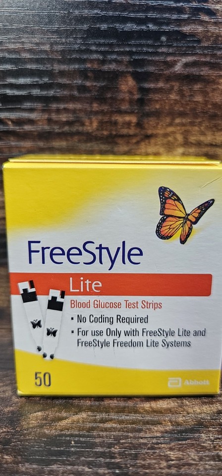 Freestyle Lite Blood Glucose Diabetic Test Strips 50 Ct Each Exp 10/25 ...