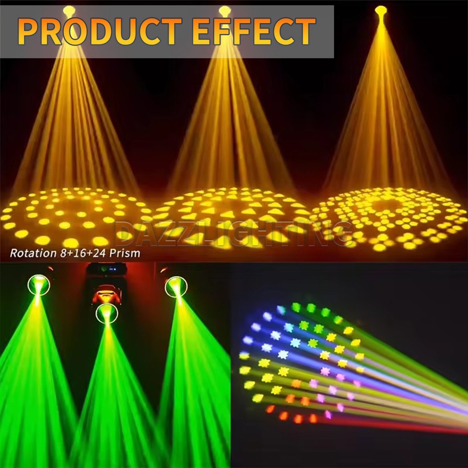 PAIDUN 230W 7R LED Moving Head Gobo Light Rainbow Effect Disco Bar DJ ...