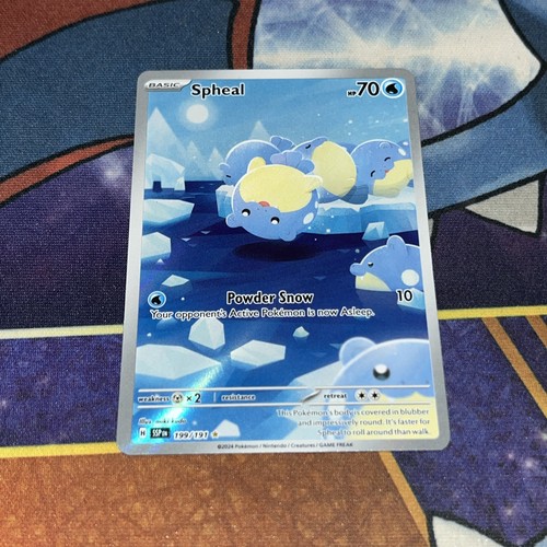 Spheal Pokemon TCG Surging Sparks 199/191 Full Art Illustration Rare IR ...