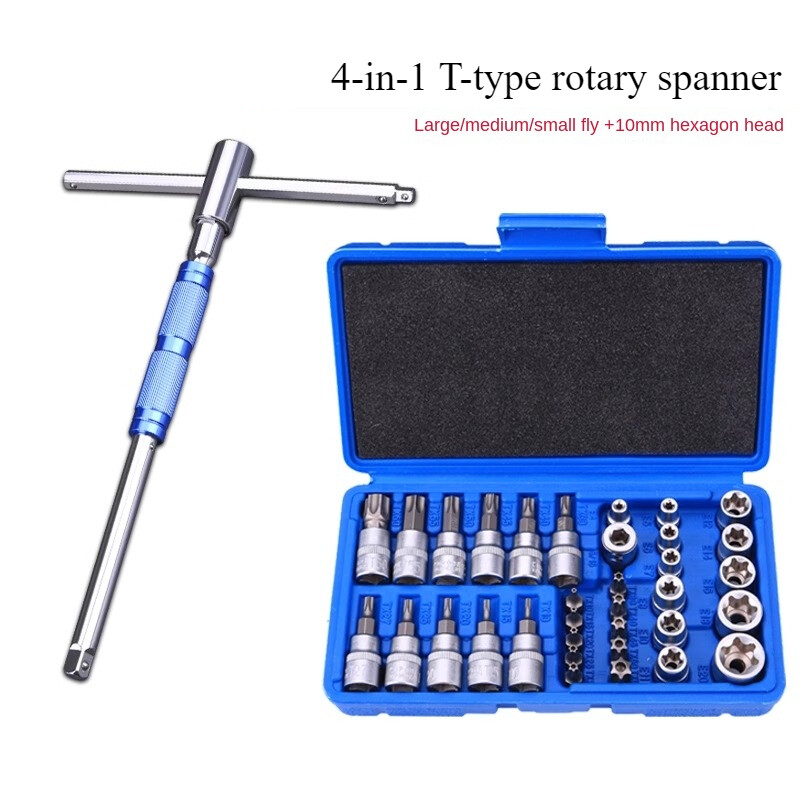 E Type Socket Hexagonal Inner and Outer Plum Key 6-pointed Star Flower ...