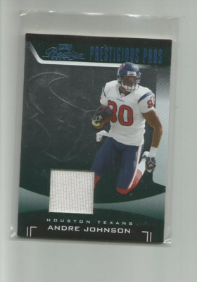 2006 PLAYOFF PRESTIGE PRESTIGIOUS PROS JERSEYS GREEN #2 ANDRE JOHNSON 030/100 | eBay