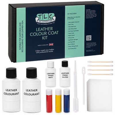 DARK GREY Leather Colour Coat Kit To Recolour, Repair Restore Dye Small ...