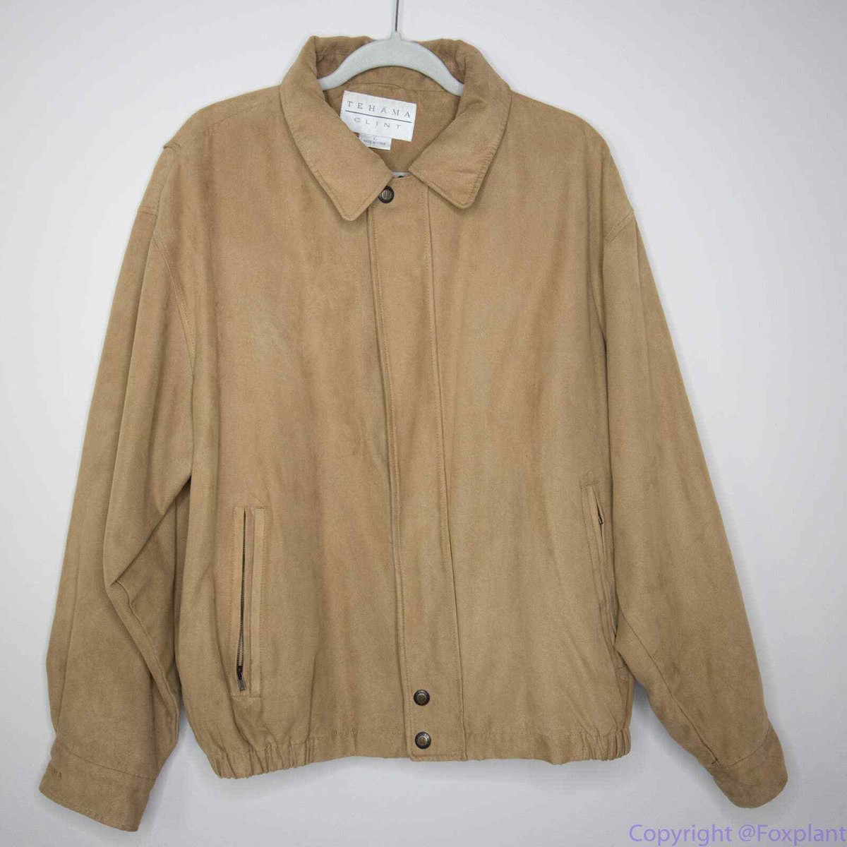 Tehama Clint vintage light brown bomber jacket men's size L Tehama Clint vintage light brown bomber jacket men's size L