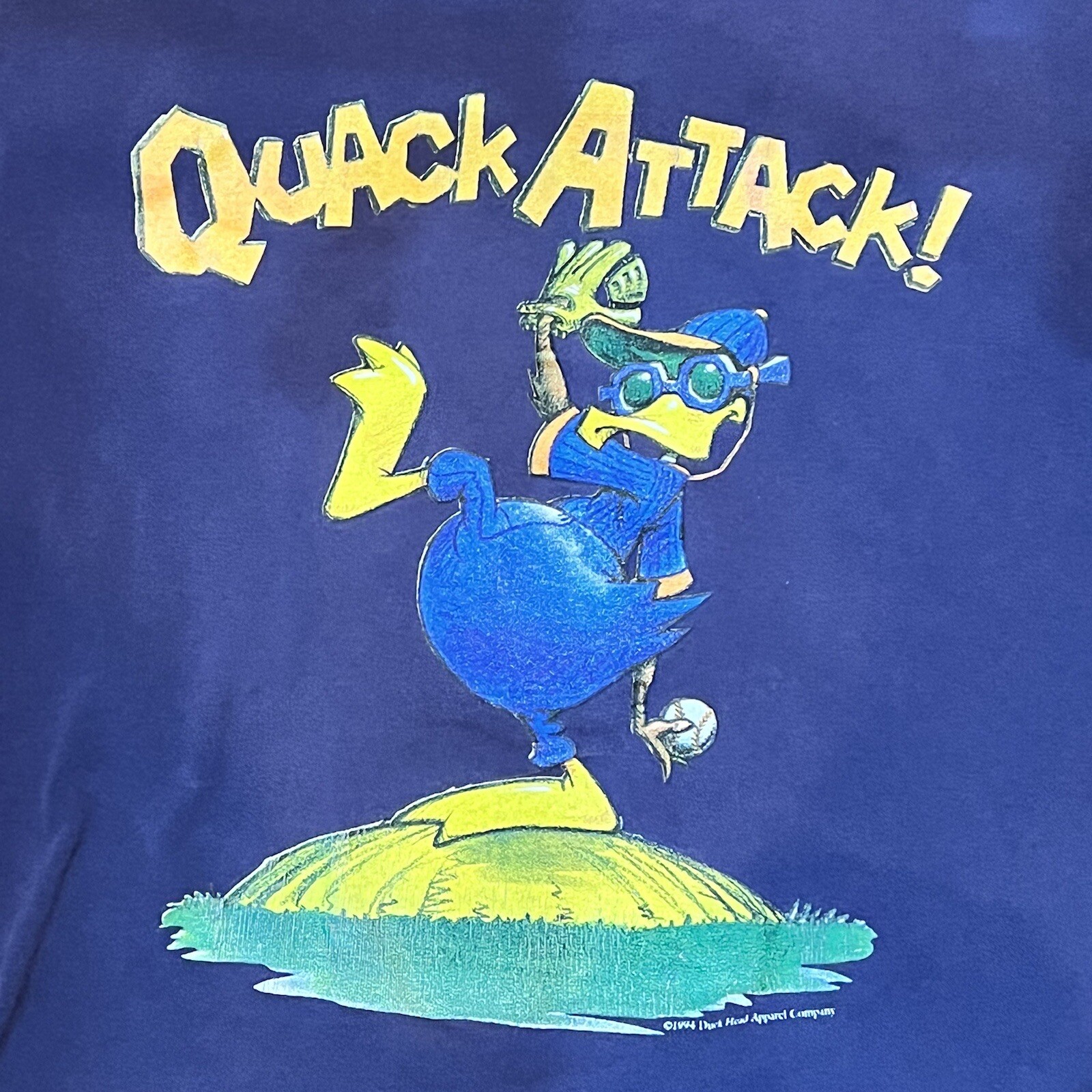 Vtg Quack Attack 1994 Donald Duck Graphic T-Shirt 90s… - Gem