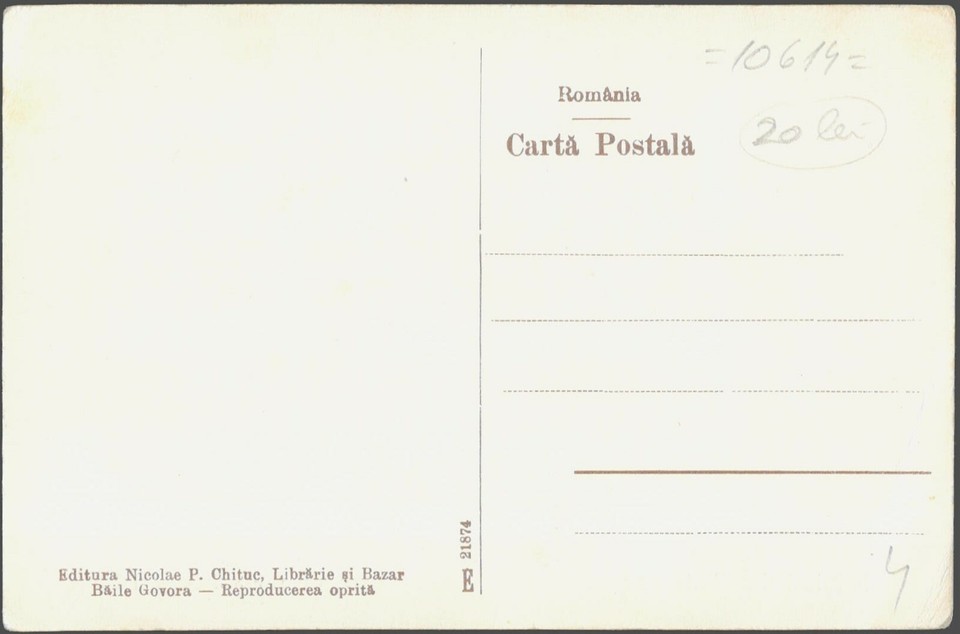 R10614 romania valcea govora spa hotel baths establishment general view ...