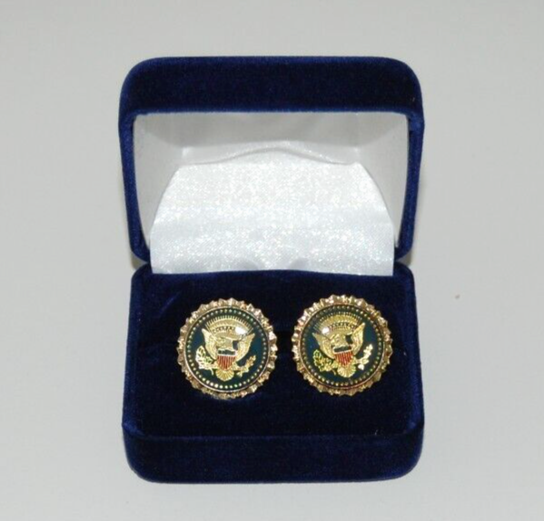 Ronald Reagan Issued CUFFLINKS Presidential Seal President White House ...