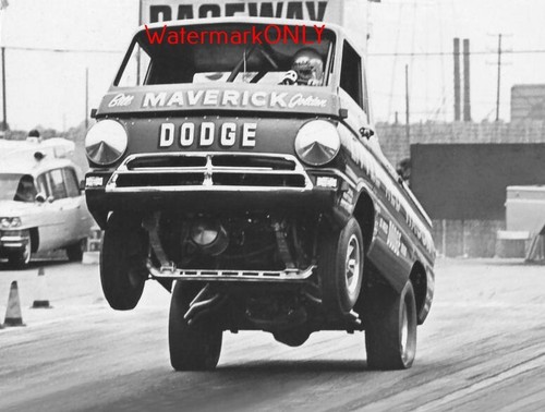 "Little Red Wagon" Bill "Maverick" Golden Dodge Pick Up Wheelstander ...