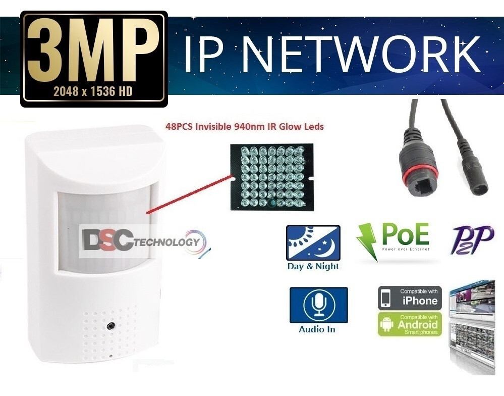 Hidden Ip Camera Motion Detector Mini 1080P HD WiFi Hidden Camera Spy