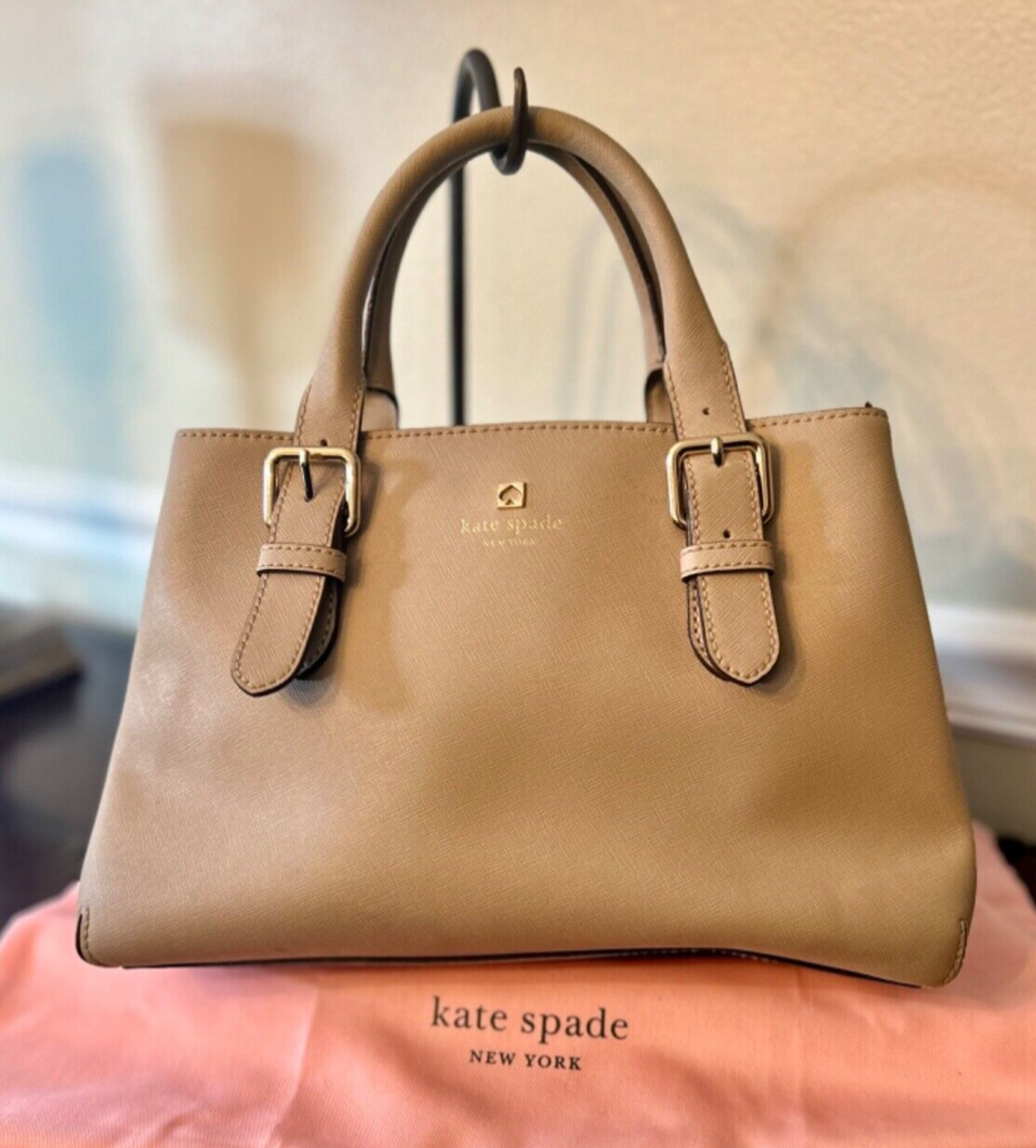 KATE SPADE Cove Street Province Satchel In Taupe/Gray Saffiano Leather ...