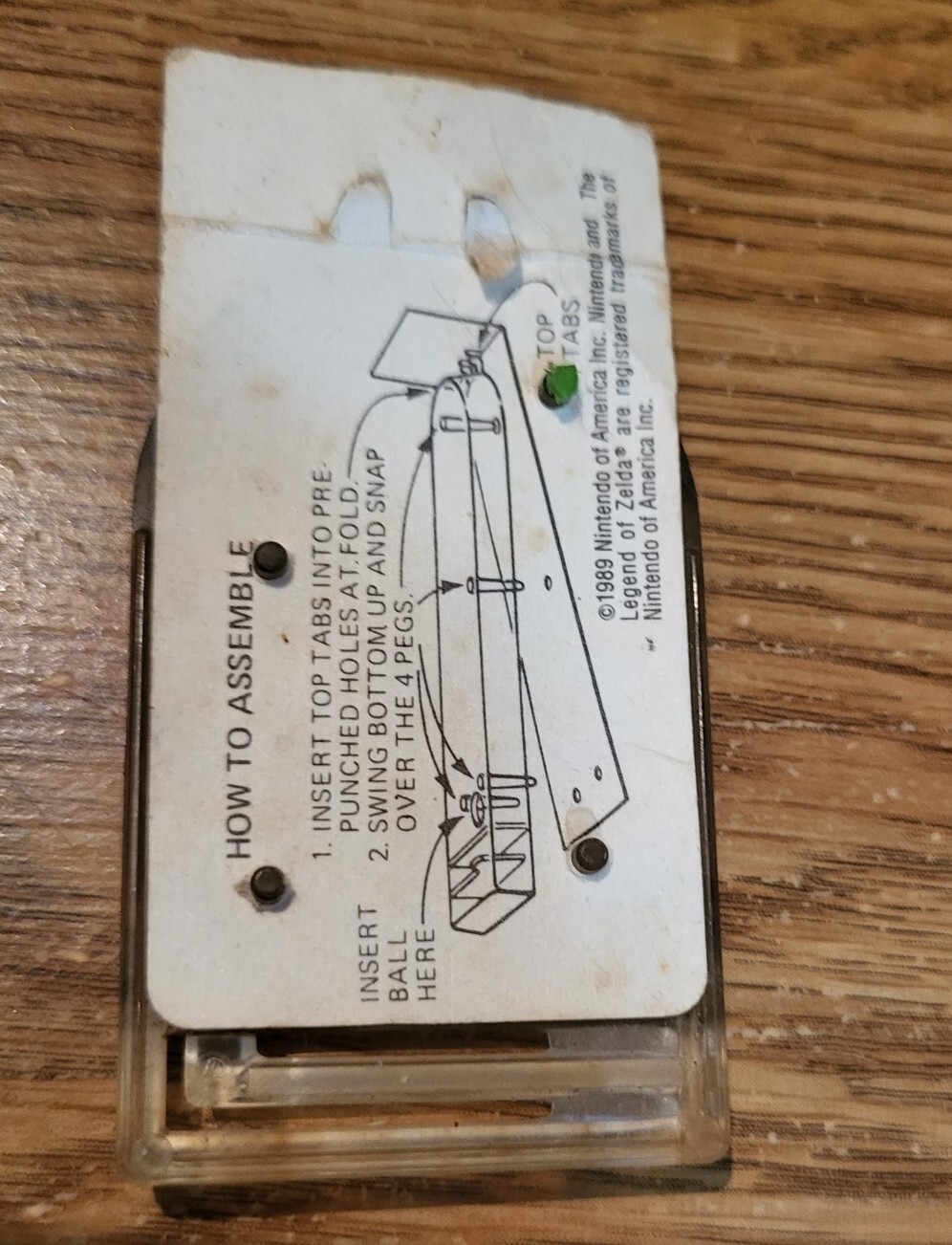 1989 Nintendo Cereal System Premium Zelda Link Pinball Toy Rare Missing ...