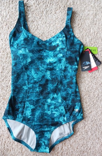 NWT! Speedo Endurance Women's Size 6 Swimsuit One Piece Sweetheart ...