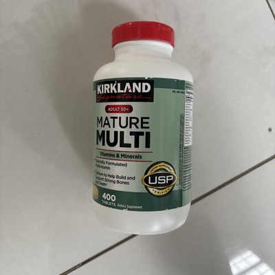 Kirkland Signature Adult 50+ Mature Multi Vitamins & Minerals, 400 ...