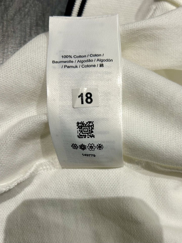 Fred Perry Twin Tipped Polo Shirt Mens Large White Cotton Brand New ...