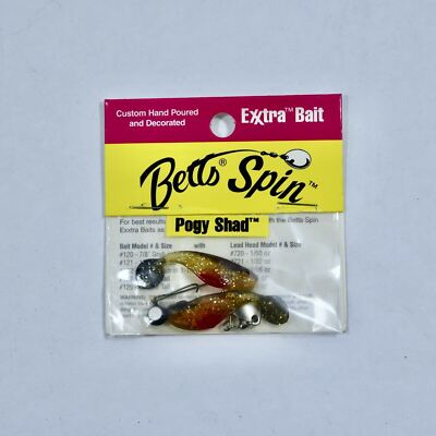 Betts Spin Pogy Shad Fishing Lures Tackle 922SH-1N 1/16OZ | eBay