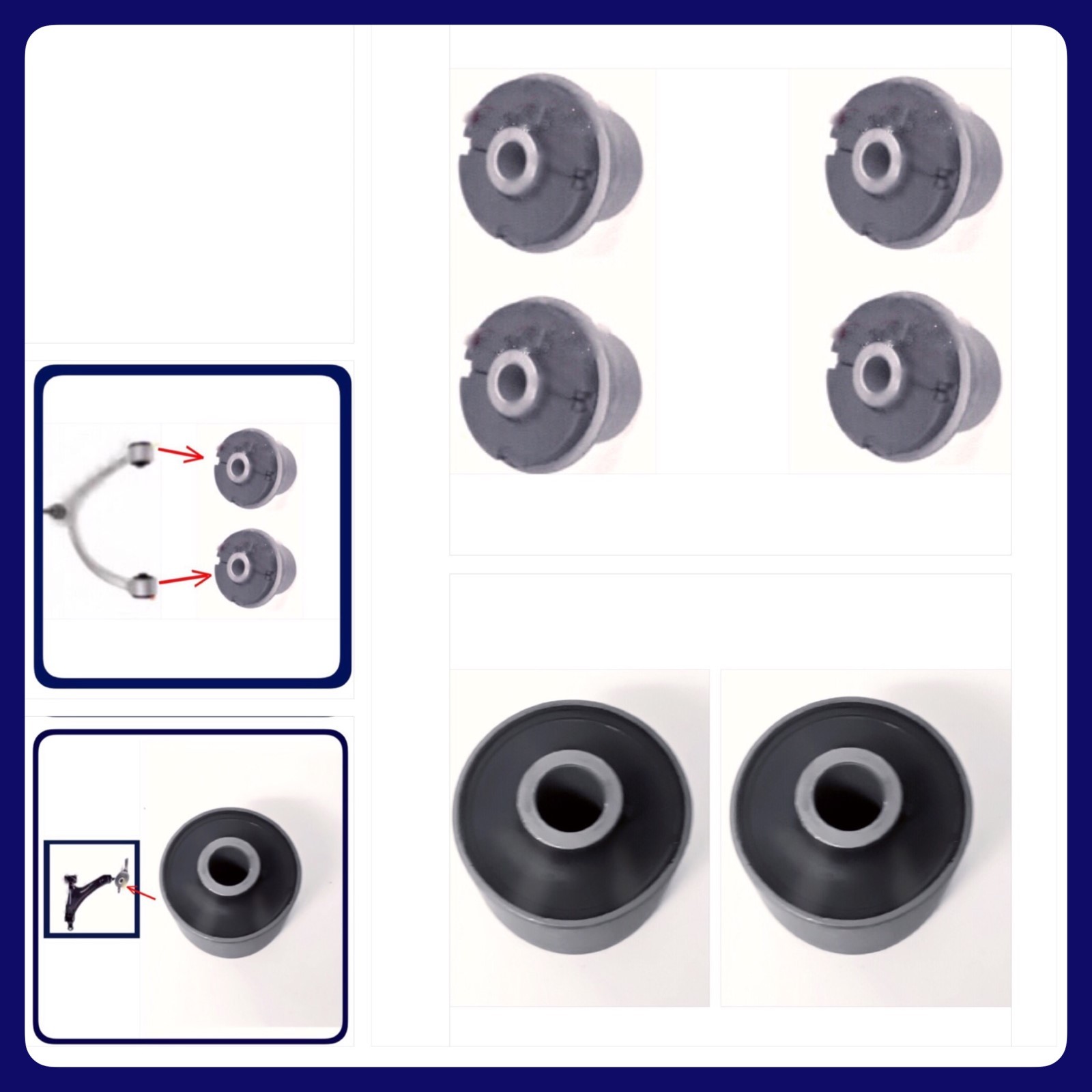 FRONT UPPER AND LOWER CONTROL ARM BUSHING FOR LEXUS LS430 (2001-2006) 2 ...