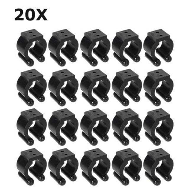20pcs Plastic Club Fishing Rod Clips Pole Storage Rack Tip Positioning ...