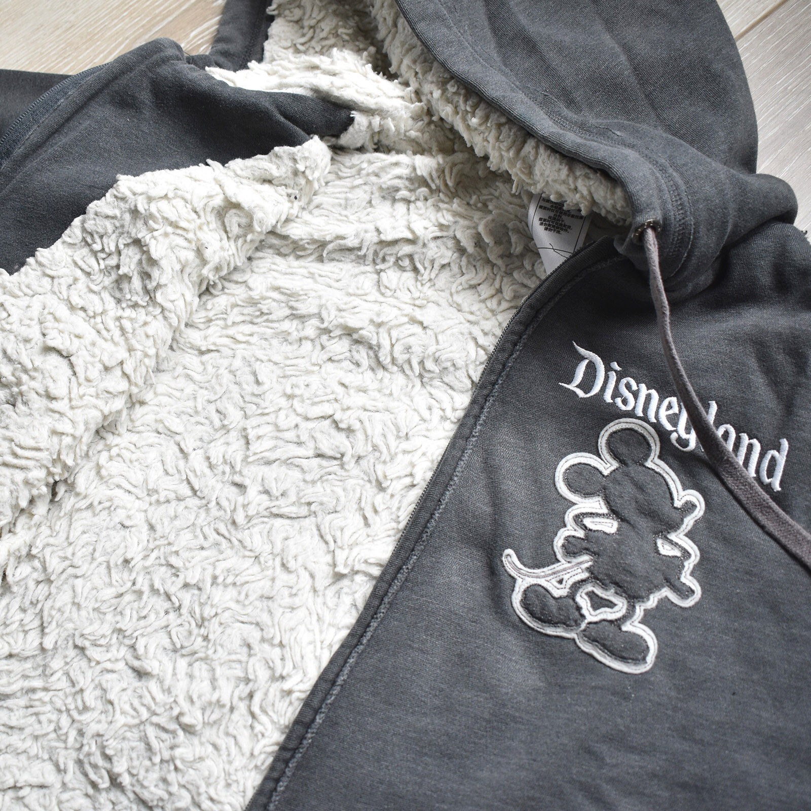 Disney 55th Anniversary Mickey Mouse Hoodie - S Grey Sweatshirt Fur ...